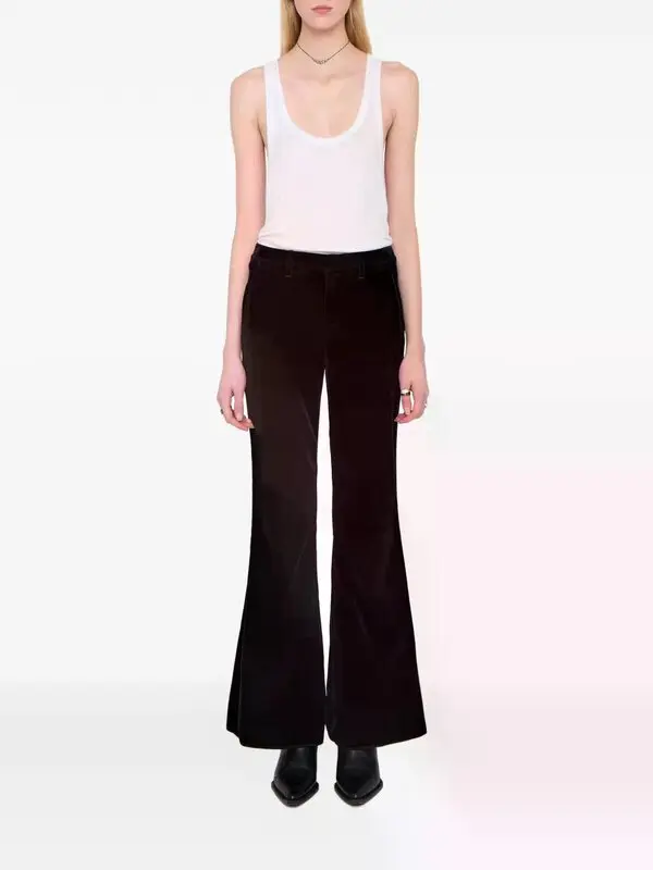 Zadig&Voltaire Velvet Flared Trousers - Black