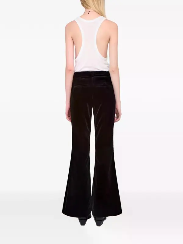 Zadig&Voltaire Velvet Flared Trousers - Black