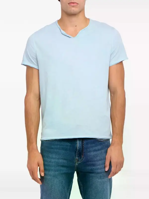 Zadig&Voltaire Monsatir Henley T-shirt - Blue