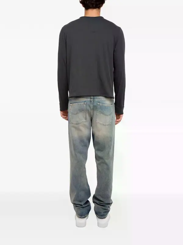 Zadig&Voltaire Monsatir Henley Long-sleeve T-shirt - Grey