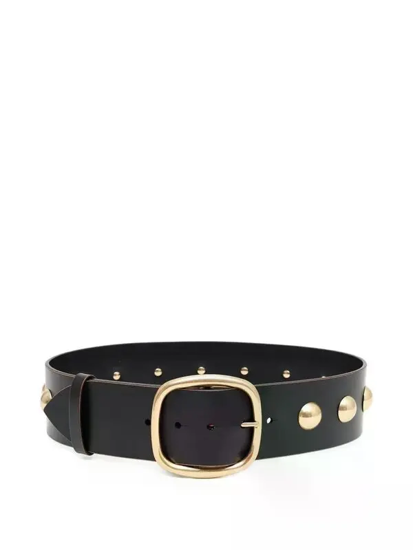 Chloé Studded Buckle Leather Belt - Black