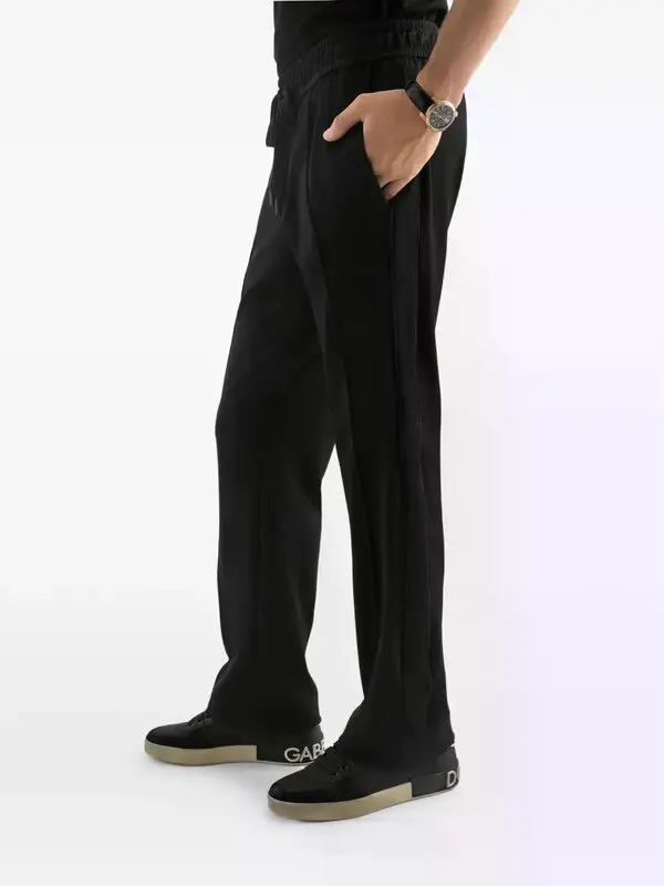 Dolce & Gabbana Drawstring Waistband Track Pants - Black