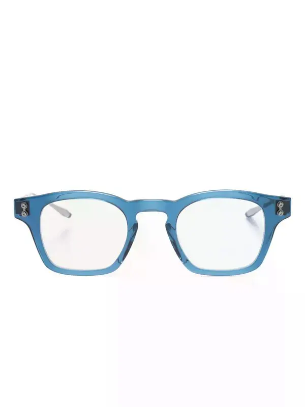 AKONI Wise Square-frame Glasses - Silver