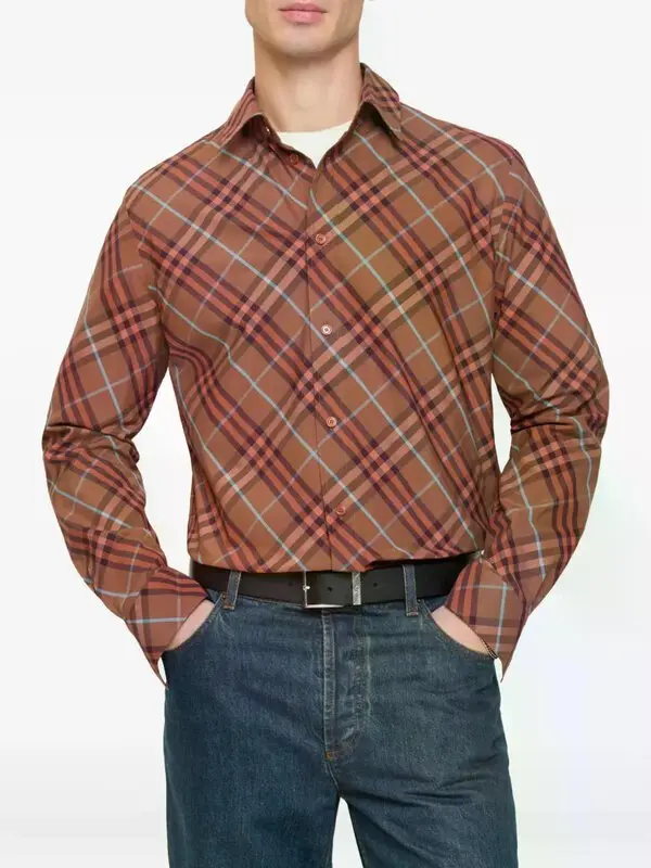 Burberry Relaxed Fit Check Cotton Shirt