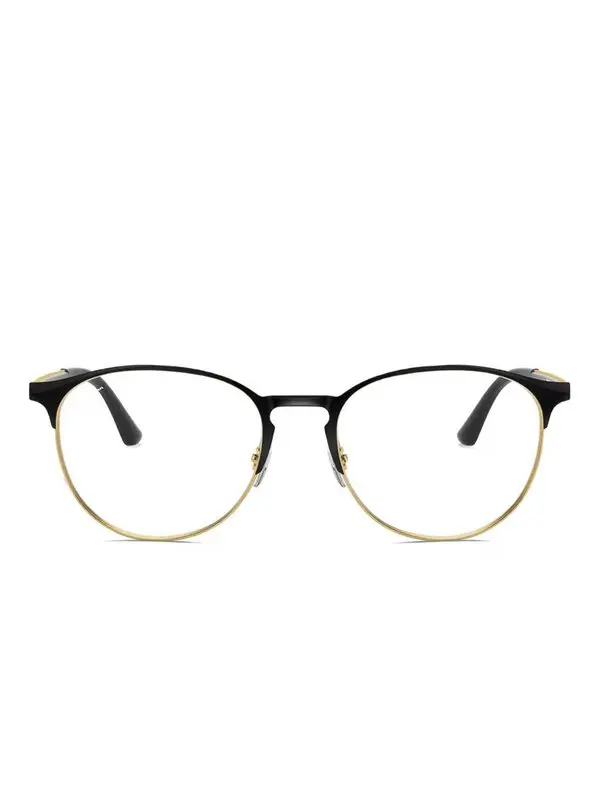 Ray-ban Round Frame Glasses - 2890 Black On Gold