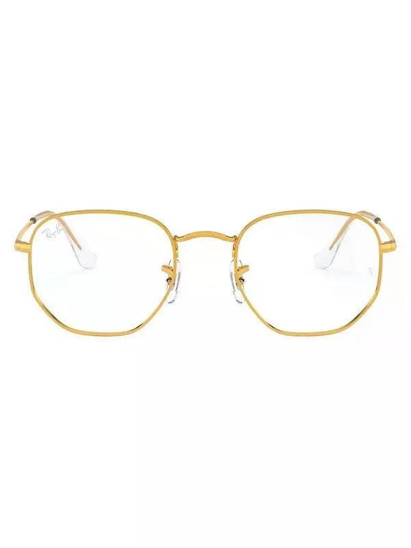 Ray-ban Round-frame Glasses - Gold