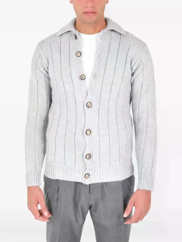 FRANZESE COLLECTION Ribbed Cardigan