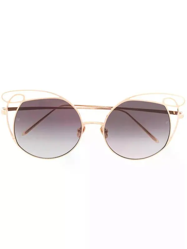 Linda Farrow Precious Sunglasses - Gold