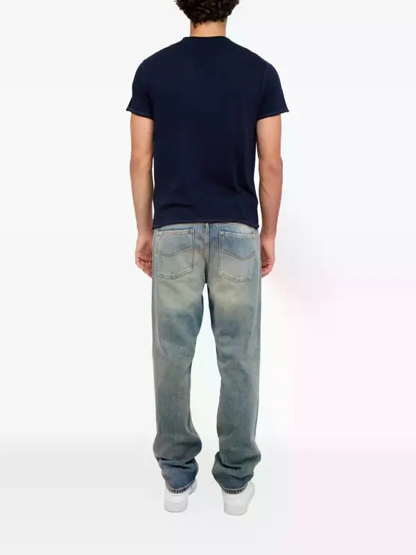 Zadig&Voltaire Monsatir Henley Short-sleeve T-shirt - Blue