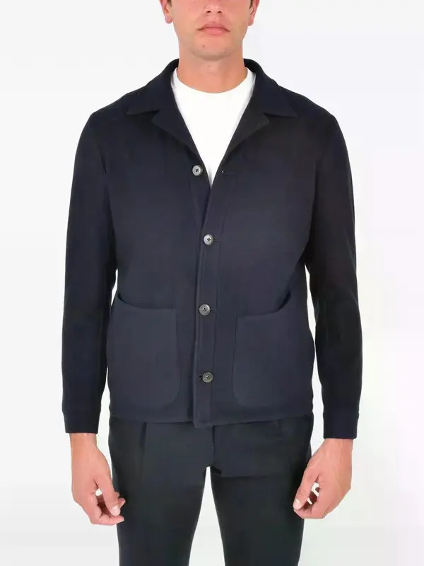 FRANZESE COLLECTION Button Patch-pockets Jacket - Blue
