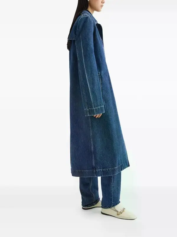 JIL SANDER Denim Trench Coat