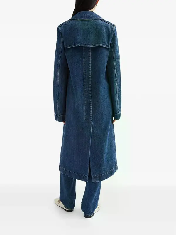 JIL SANDER Denim Trench Coat