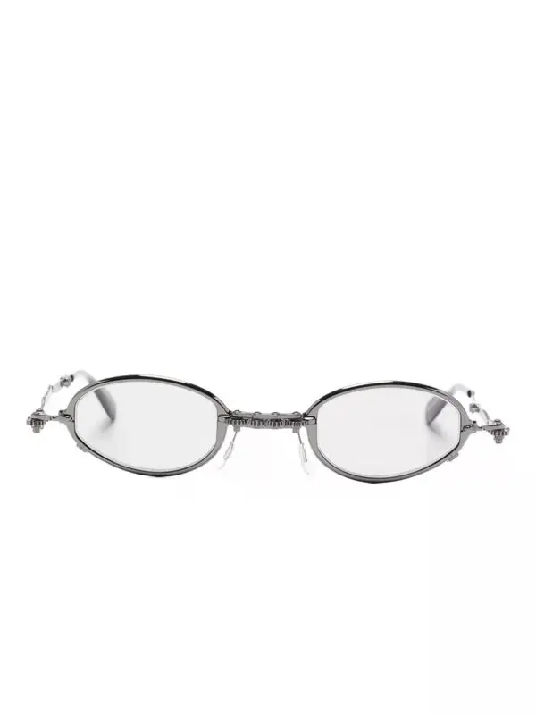 KUBORAUM Oval Frame Glasses - Silver