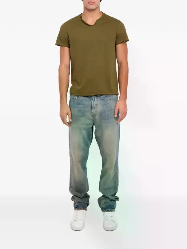 Zadig&Voltaire Monsatir Button-detail T-shirt - Green
