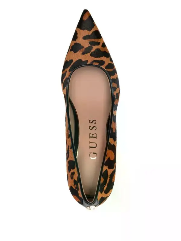 Guess 85mm Prindy Leopard-print Pumps