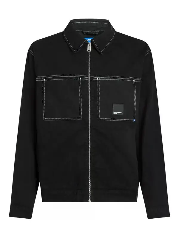 Karl Lagerfeld Contrast-stitch Shirt Jacket