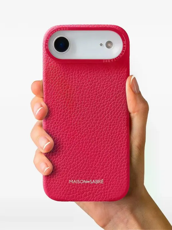 MAISON DE SABRE Leather Iphone 17 Air Case - Red