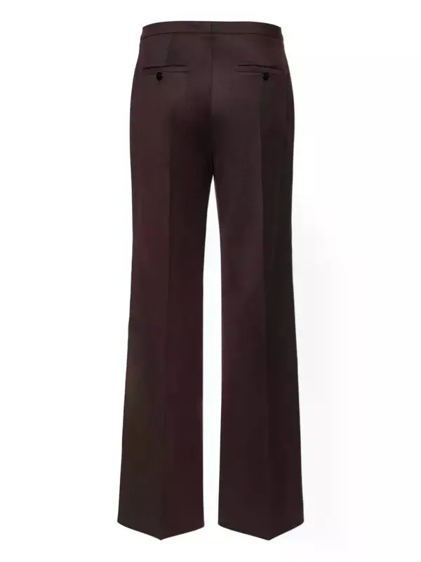 Magda Butrym Pleated Flared Trousers - Brown