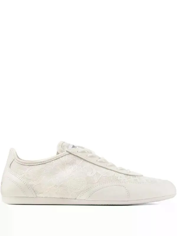 JIMMY CHOO Lace Sneakers - White