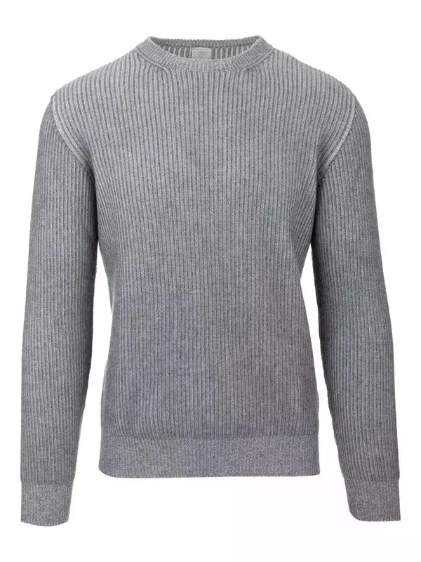 Eleventy Crew-neck Ribbed Sweater