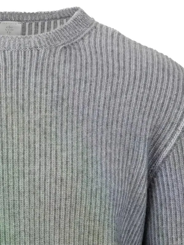 Eleventy Crew-neck Ribbed Sweater