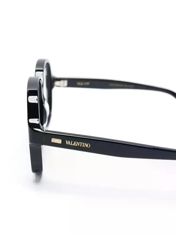 Valentino Garavani Logo-print Glasses - Black