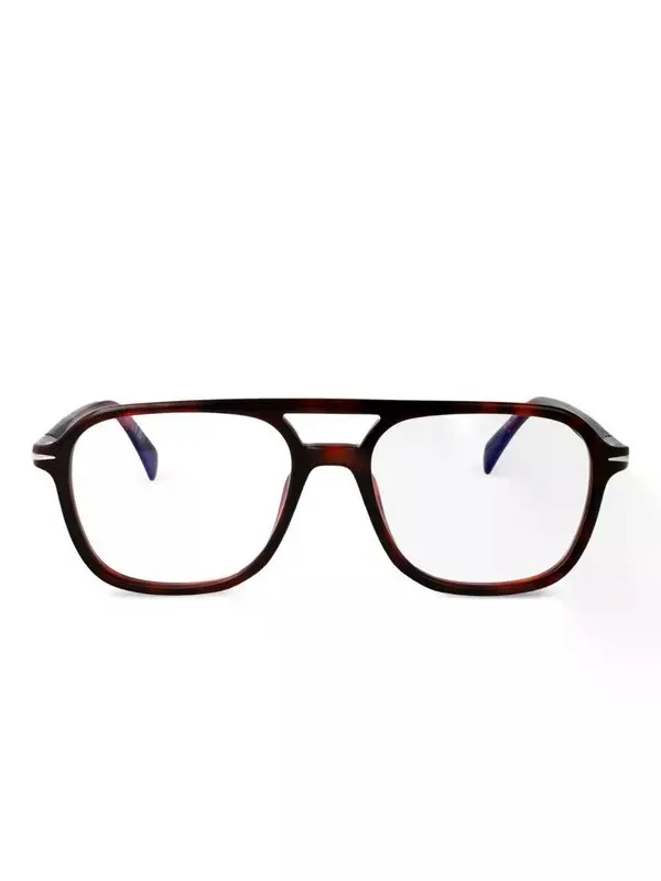 DB EYEWEAR BY DAVID BECKHAM Rectangle-frame Glasses - Brown