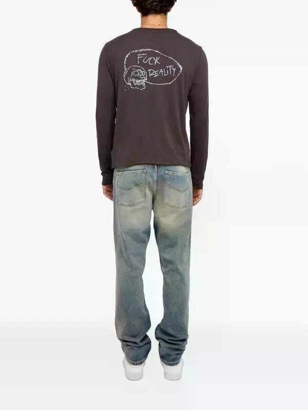 Zadig&Voltaire Monsatir Henley Button-detail T-shirt - Grey