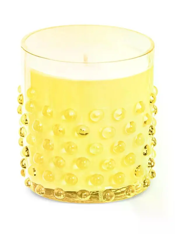KLIMCHI Hobnail Piña Colada Candle - Yellow