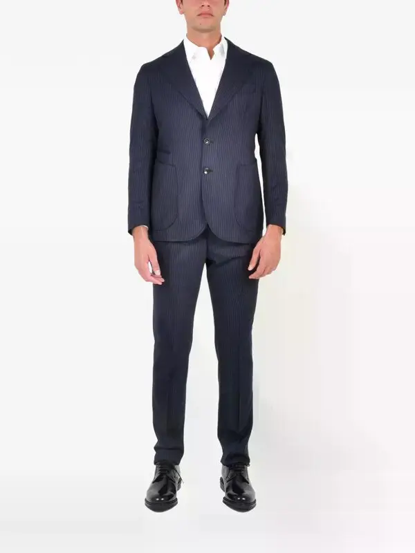 FRANZESE COLLECTION Single-breasted Pinstripe Blazer