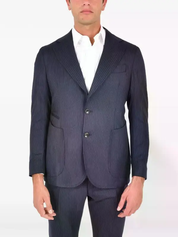 FRANZESE COLLECTION Single-breasted Pinstripe Blazer