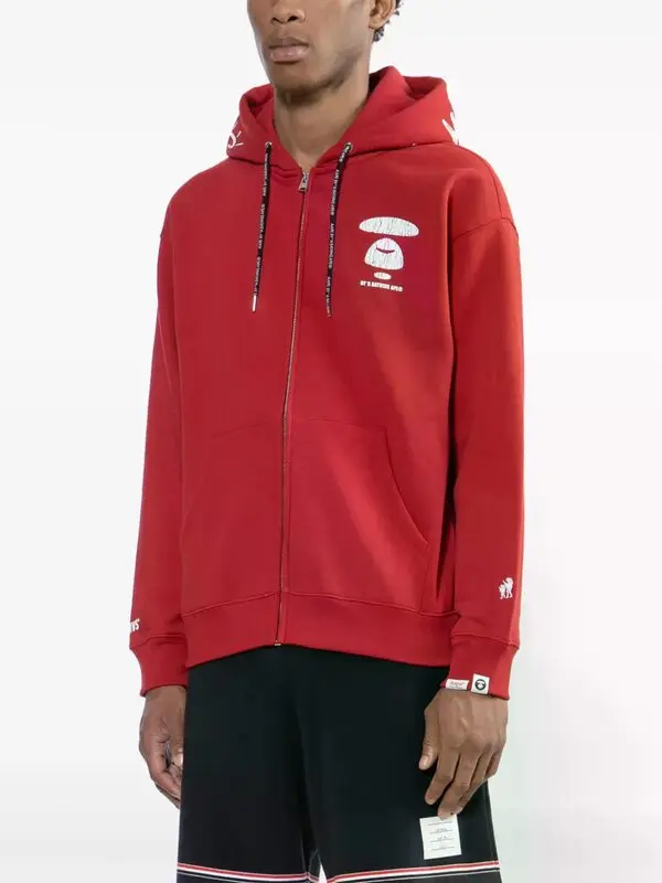 AAPE BY *A BATHING APE Moonface Zip Up Hoodie