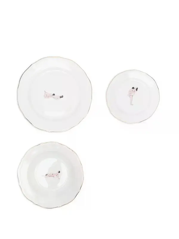 SELETTI X Bruno Laurenzano Seikantai5271 Suspended Plate - White