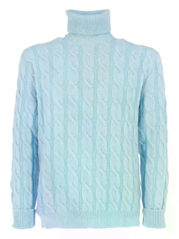 Jacob Cohen Cable-knit Turtleneck Sweater