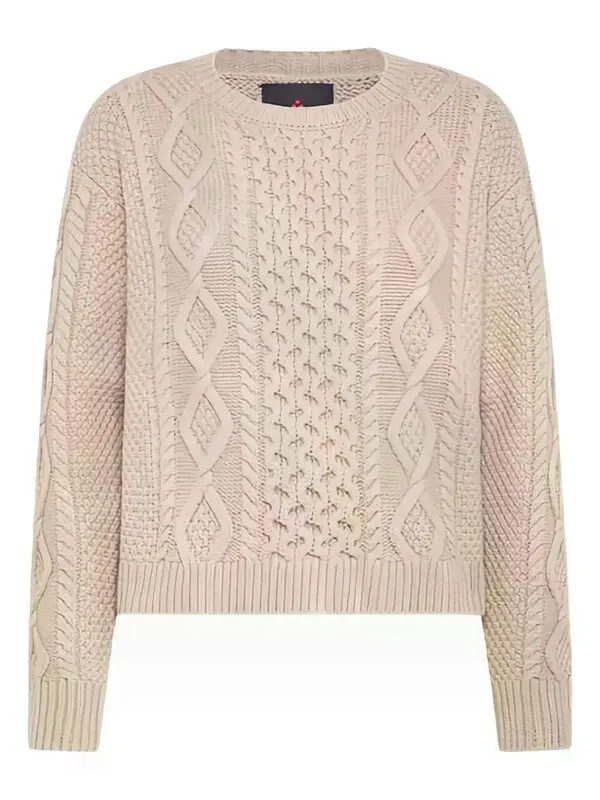 Peuterey Tracy Ws Cable-knit Sweater - Neutrals