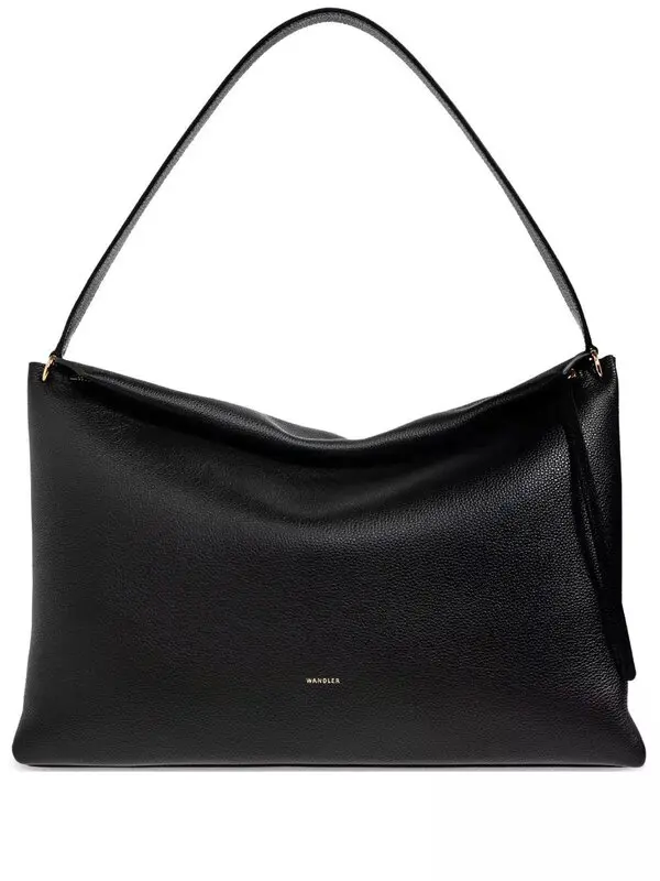 WANDLER Penelope Leather Tote Bag - Black