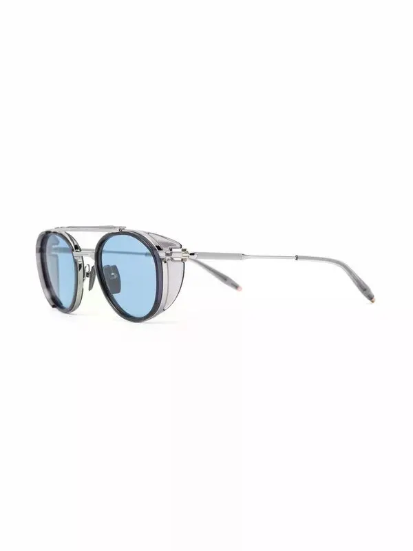 AKONI Round-frame Sunglasses - Grey