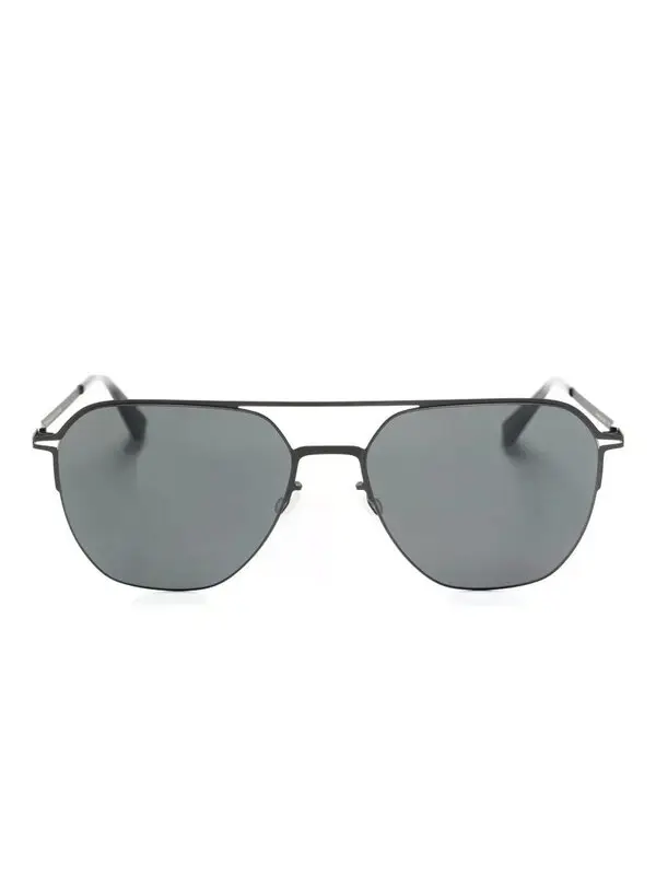 Mykita Square Frame Sunglasses - C002 Black Darkgrey Solid