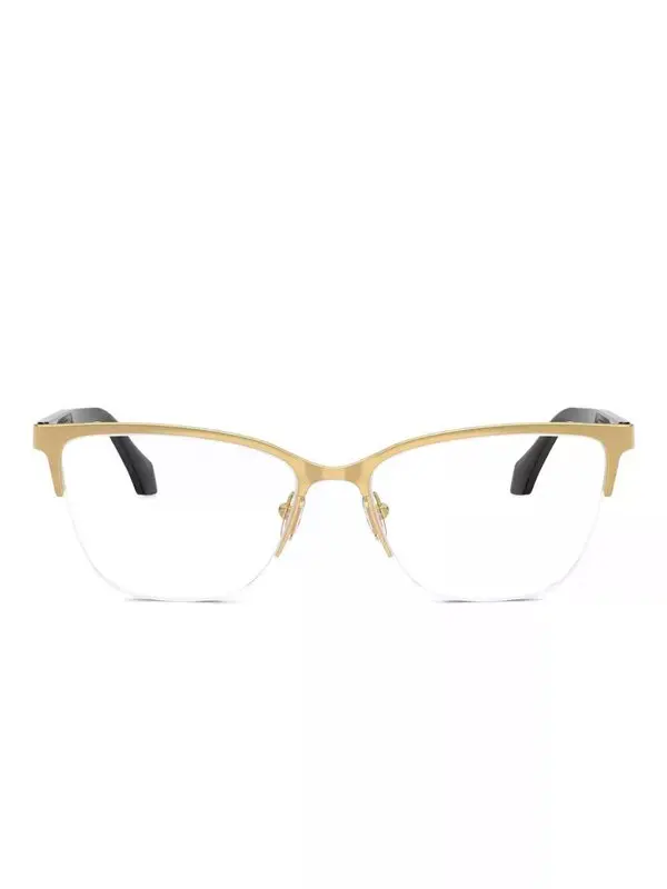 Versace Cat-eye Frame Glasses - Gold