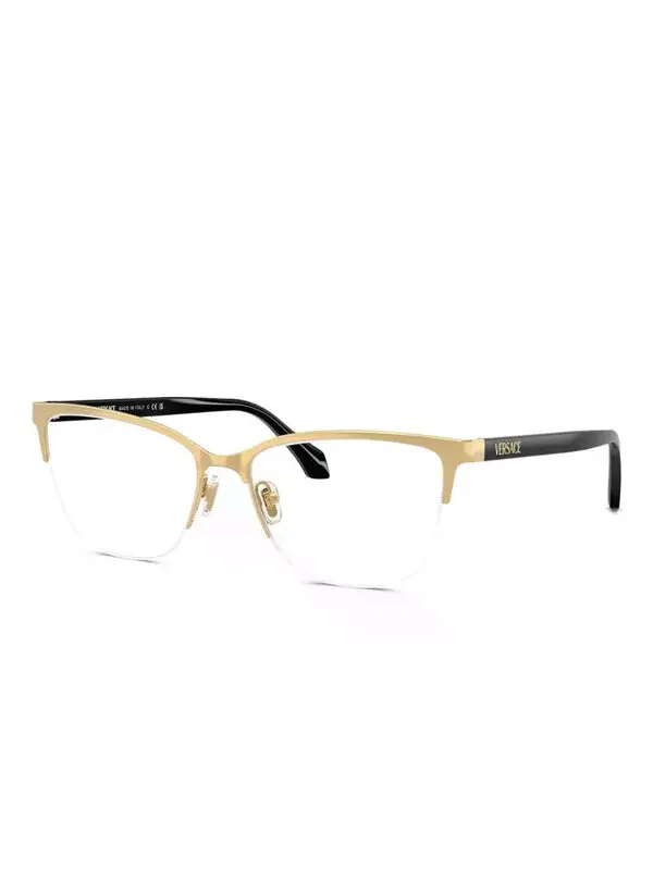 Versace Cat-eye Frame Glasses - Gold