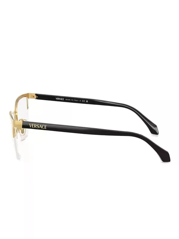 Versace Cat-eye Frame Glasses - Gold