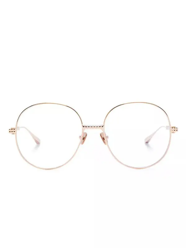 Valentino Garavani V-stud Iii Eyeglasses - Pink