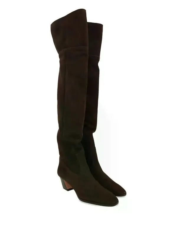 AQUAZZURA 50mm Nomad Square-toe Boots