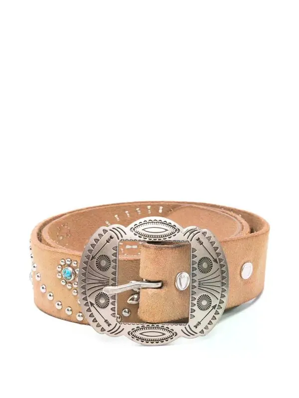HTC LOS ANGELES Rosamond Studded Leather Belt
