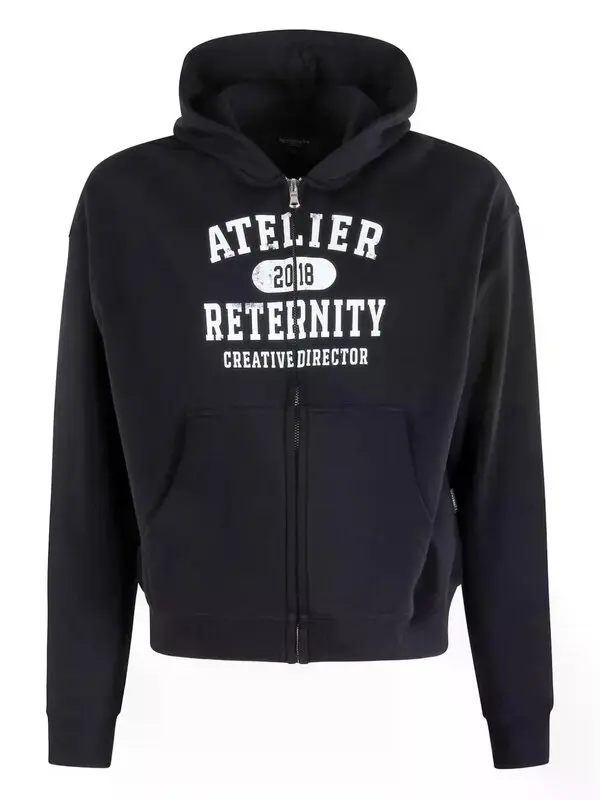 RETERNITY Logo-print Zip Hoodie