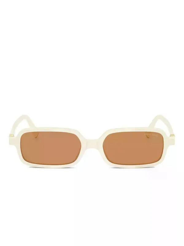 Miu Miu Rectangle-frame Sunglasses - White