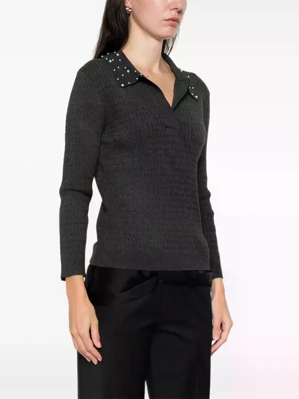 Marella Embellished-collared Sweater