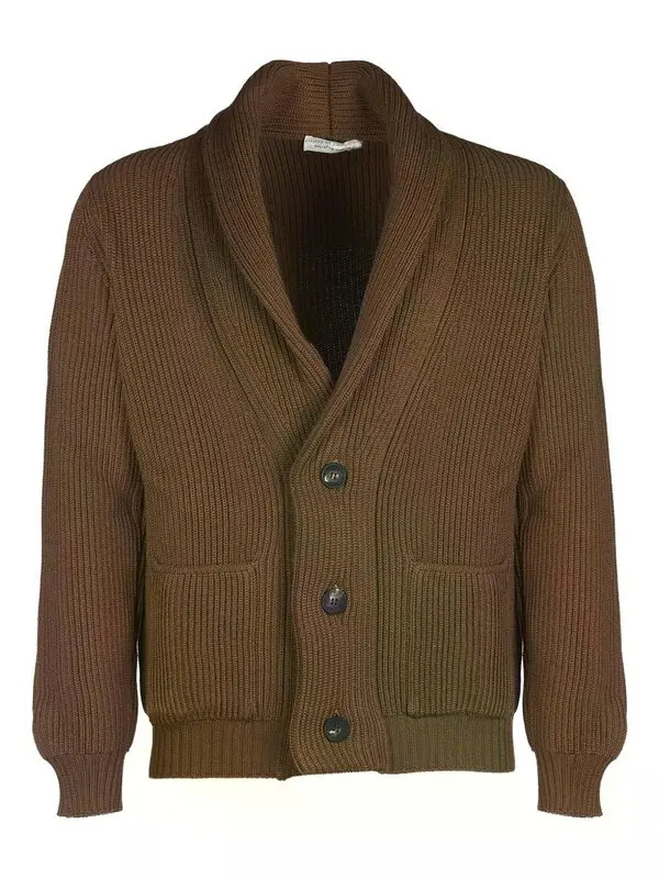FILIPPO DE LAURENTIIS Button Ribbed Cardigan