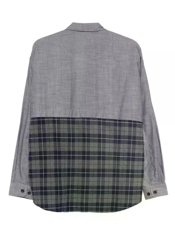 Comme Des Garçons Striped Plaid Shirt