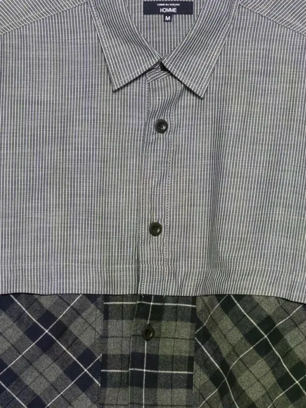 Comme Des Garçons Striped Plaid Shirt